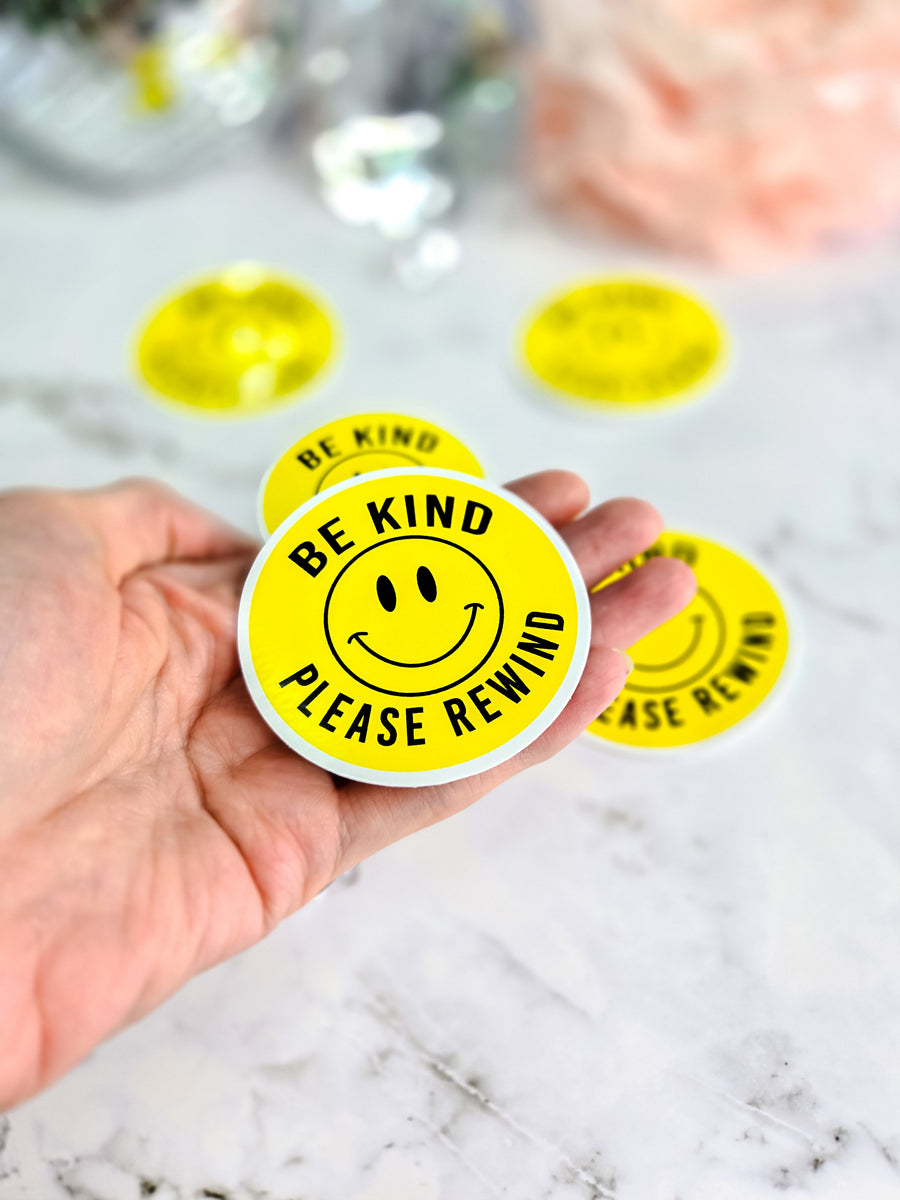 Be Kind Please Rewind Sticker – Blair Lamb Design