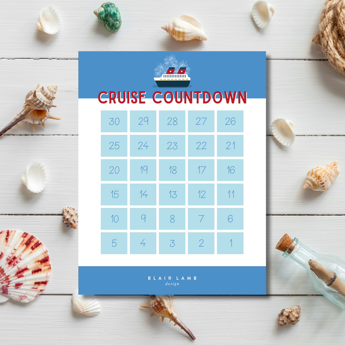 Cruise Countdown PDF – Blair Lamb Design
